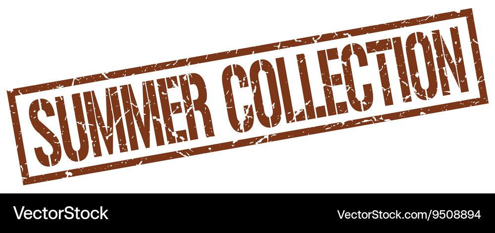 Summer collection stamp Royalty Free Vector Image