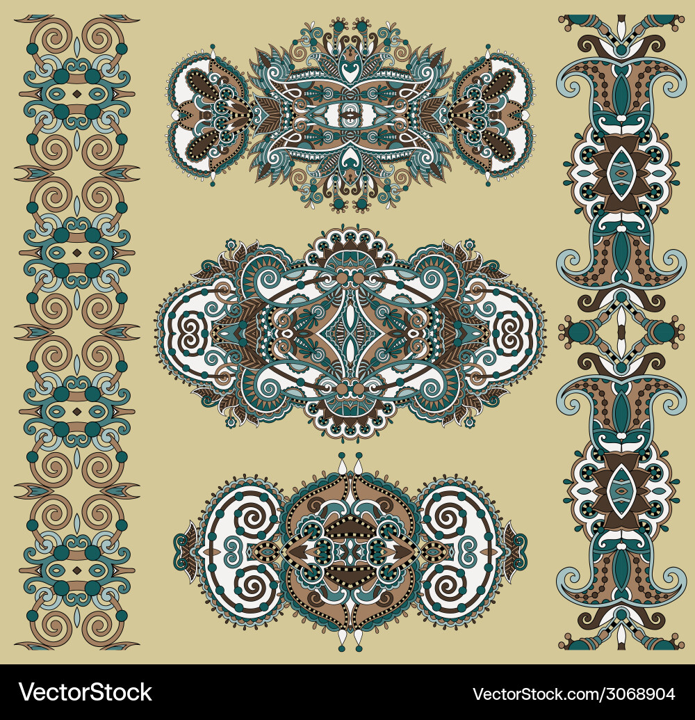 Ornamental floral adornment Royalty Free Vector Image