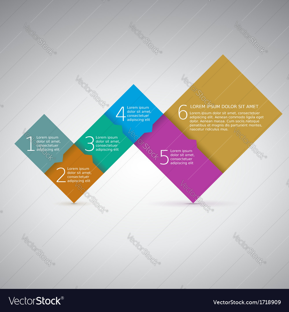 Progress steps for your presentation Royalty Free Vector
