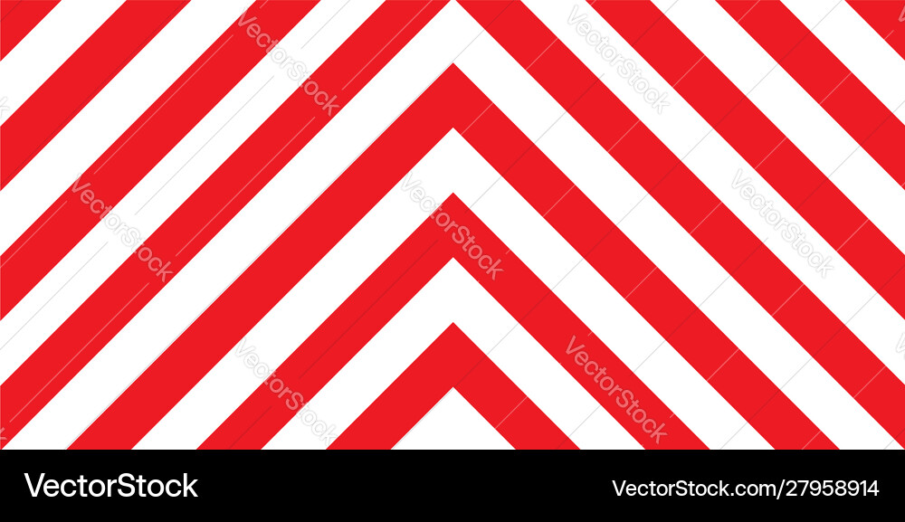 Bold Red and White Chevron Pattern Royalty Free Vector Image
