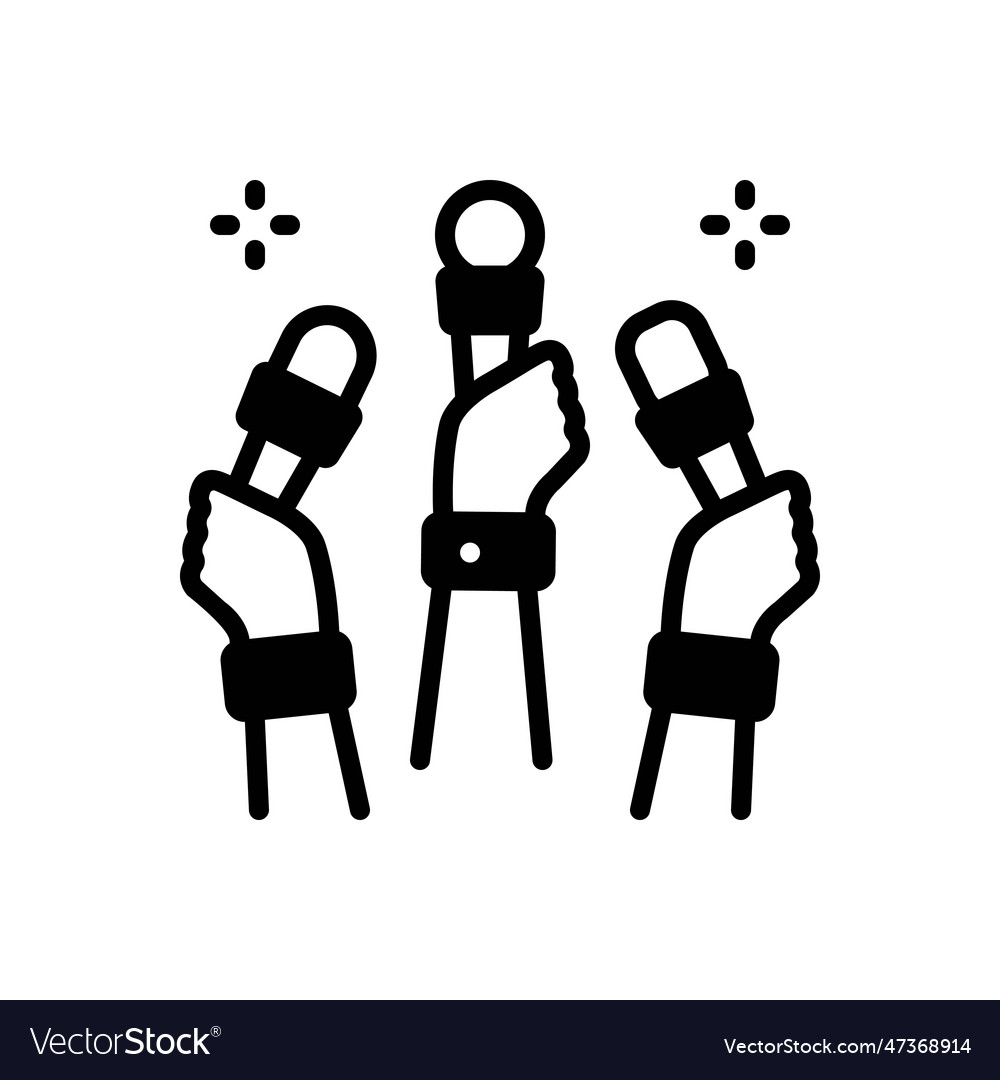 Journalists Royalty Free Vector Image Vectorstock