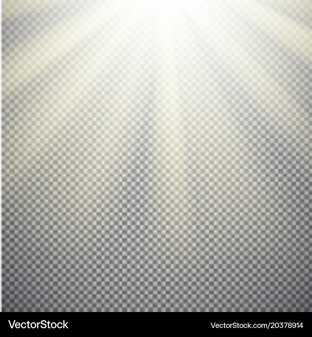 Light effect on transparent background Royalty Free Vector