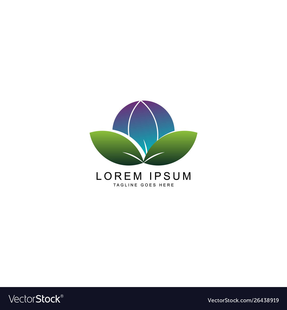 Leaf logo template Royalty Free Vector Image - VectorStock