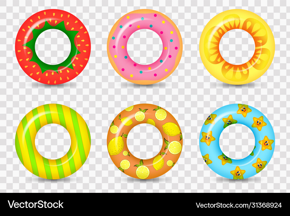 Rubber swimming ring Royalty Free Vector Image