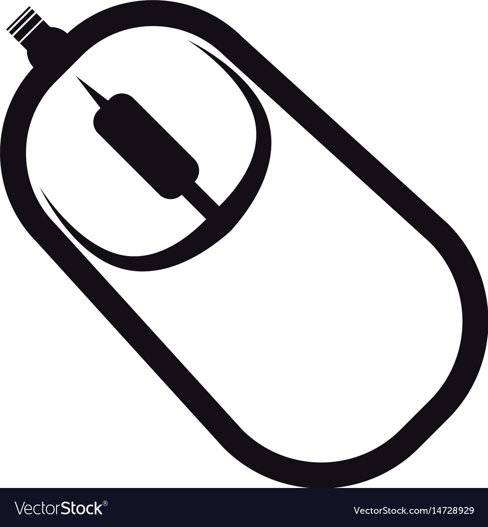 Mouse computer device Royalty Free Vector Image