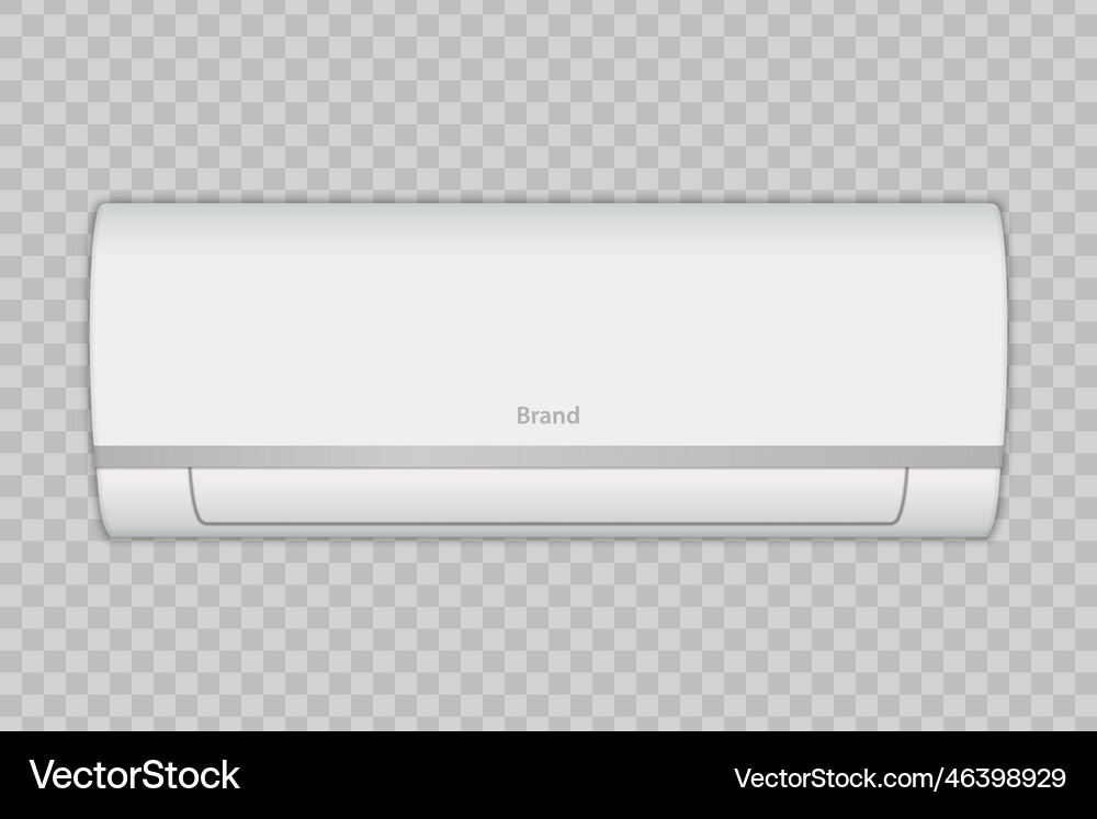 Realistic Split Air Conditioner Royalty Free Vector Image