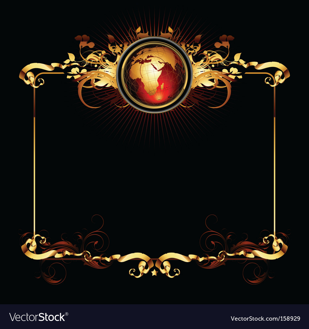 World frame Royalty Free Vector Image - VectorStock