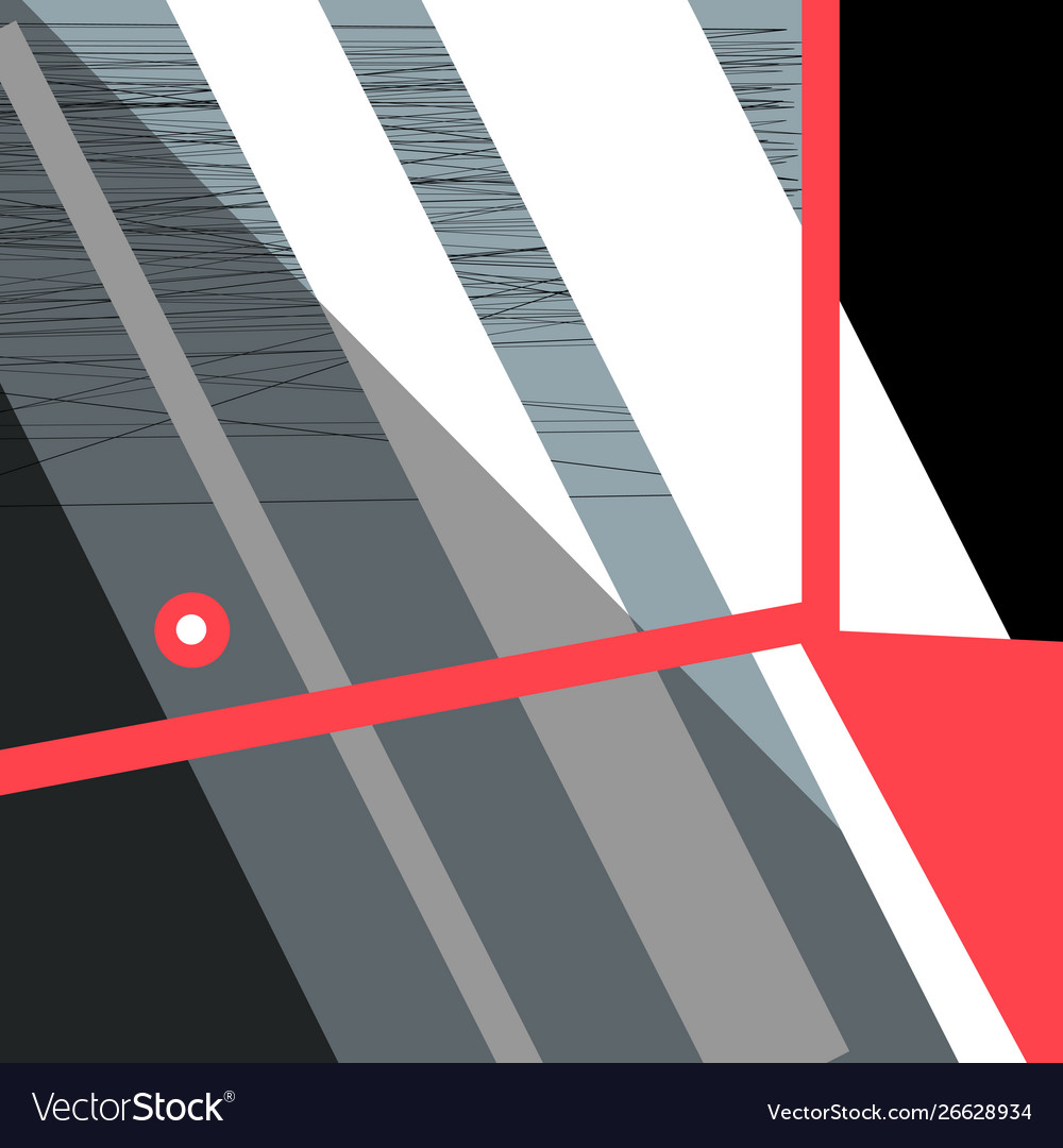 Abstract Geometry Design Color Background Vector Image