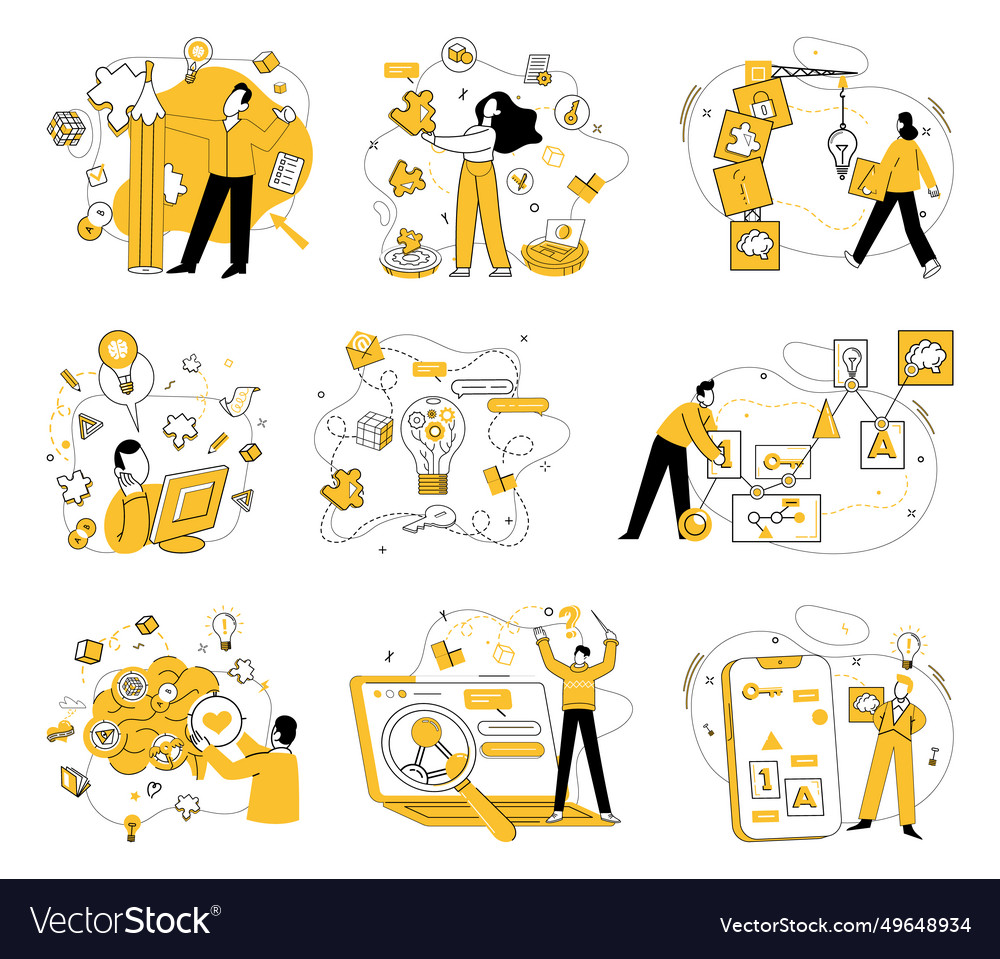 Creative solutions Royalty Free Vector Image - VectorStock
