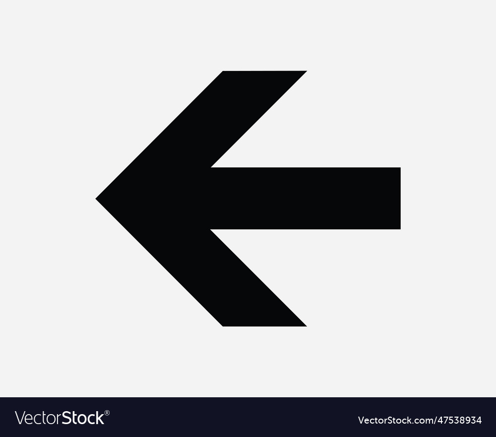 Left arrow point icon back backwards previous path