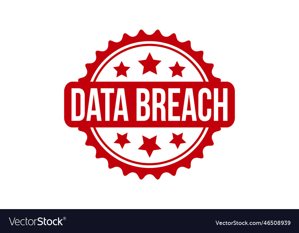 Data breach rubber grunge stamp seal Royalty Free Vector Data breach rubber grunge stamp seal Royalty Free Vector