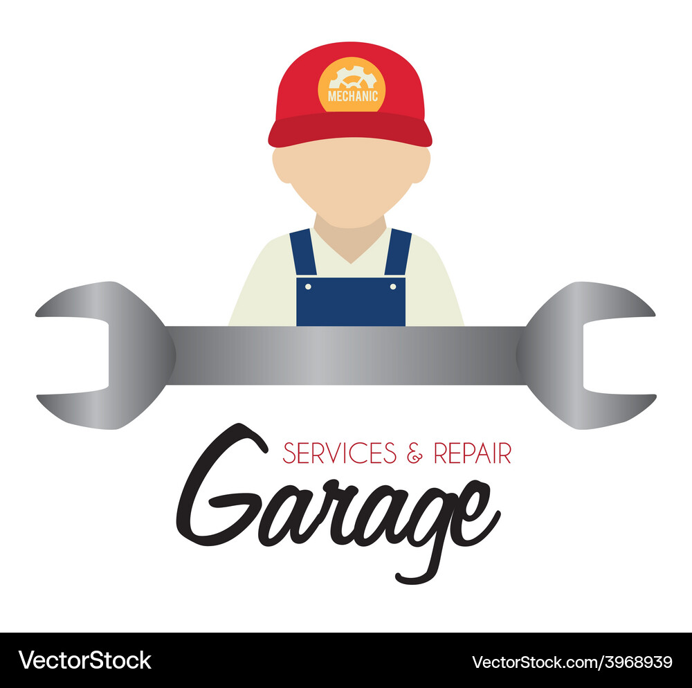 Garage design Royalty Free Vector Image - VectorStock