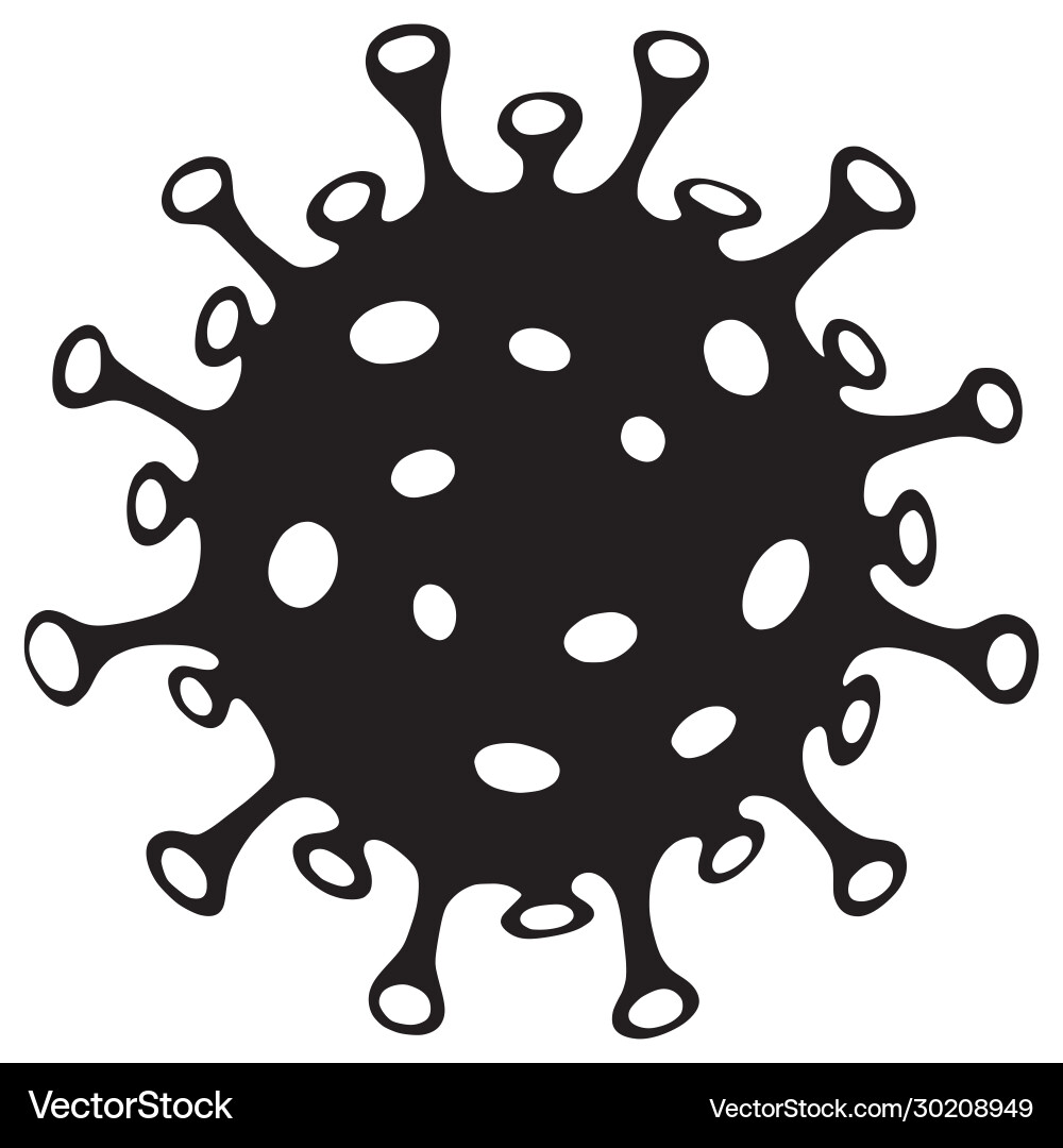 Hand drawn coronavirus 2019-ncov coronavirus Vector Image