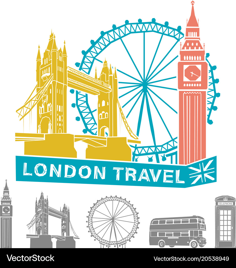 London travel Royalty Free Vector Image - VectorStock