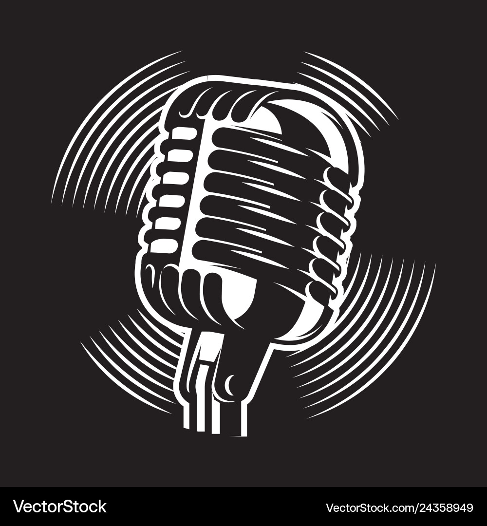 Monochrome in retro style Royalty Free Vector Image