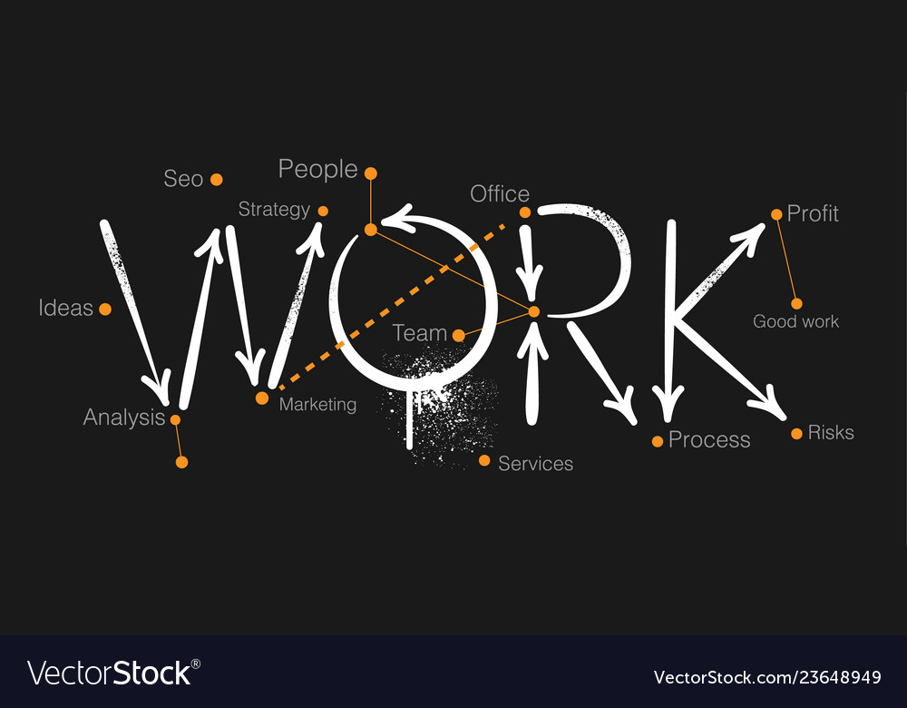 Work Royalty Free Vector Image - VectorStock