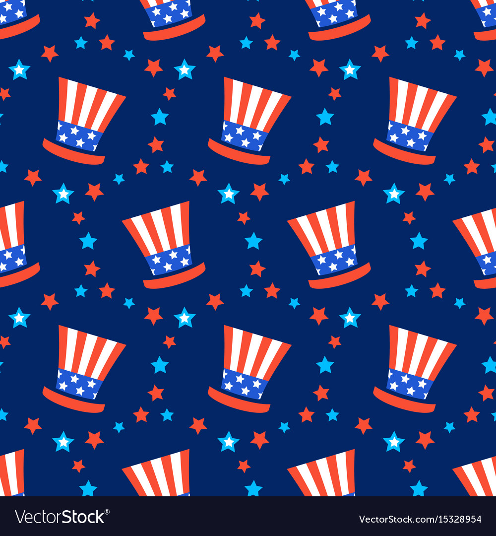 Independence day of america festive pattern Vector Image Independence day of america festive pattern Vector Image