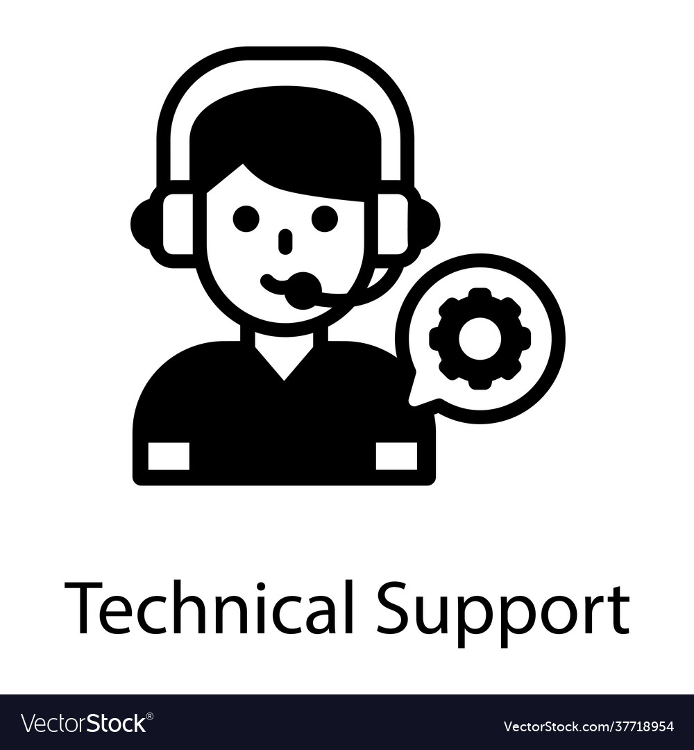 Technical support Royalty Free Vector Image - VectorStock