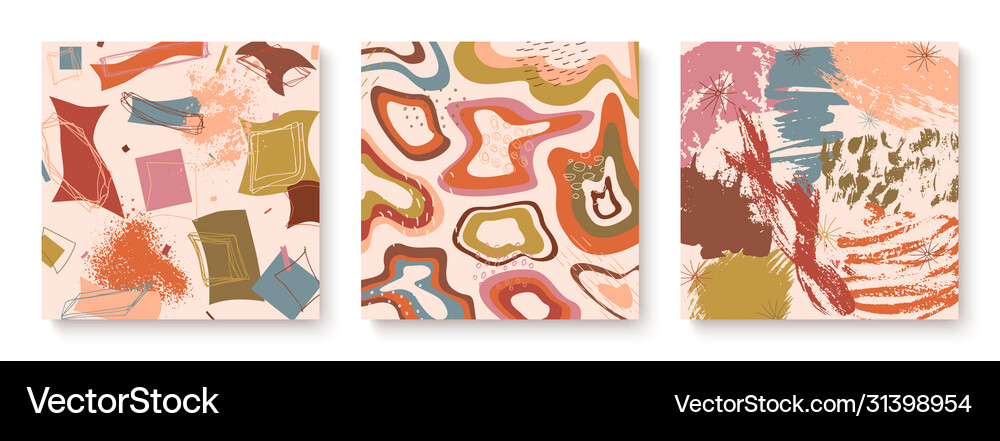 Trendy creative cards Royalty Free Vector Image