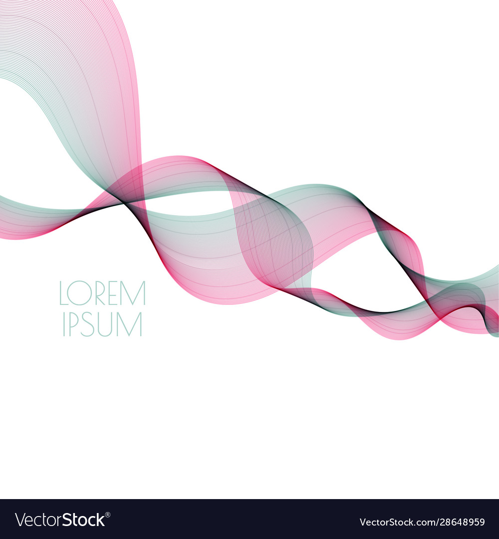 Abstract soft waves Royalty Free Vector Image - VectorStock