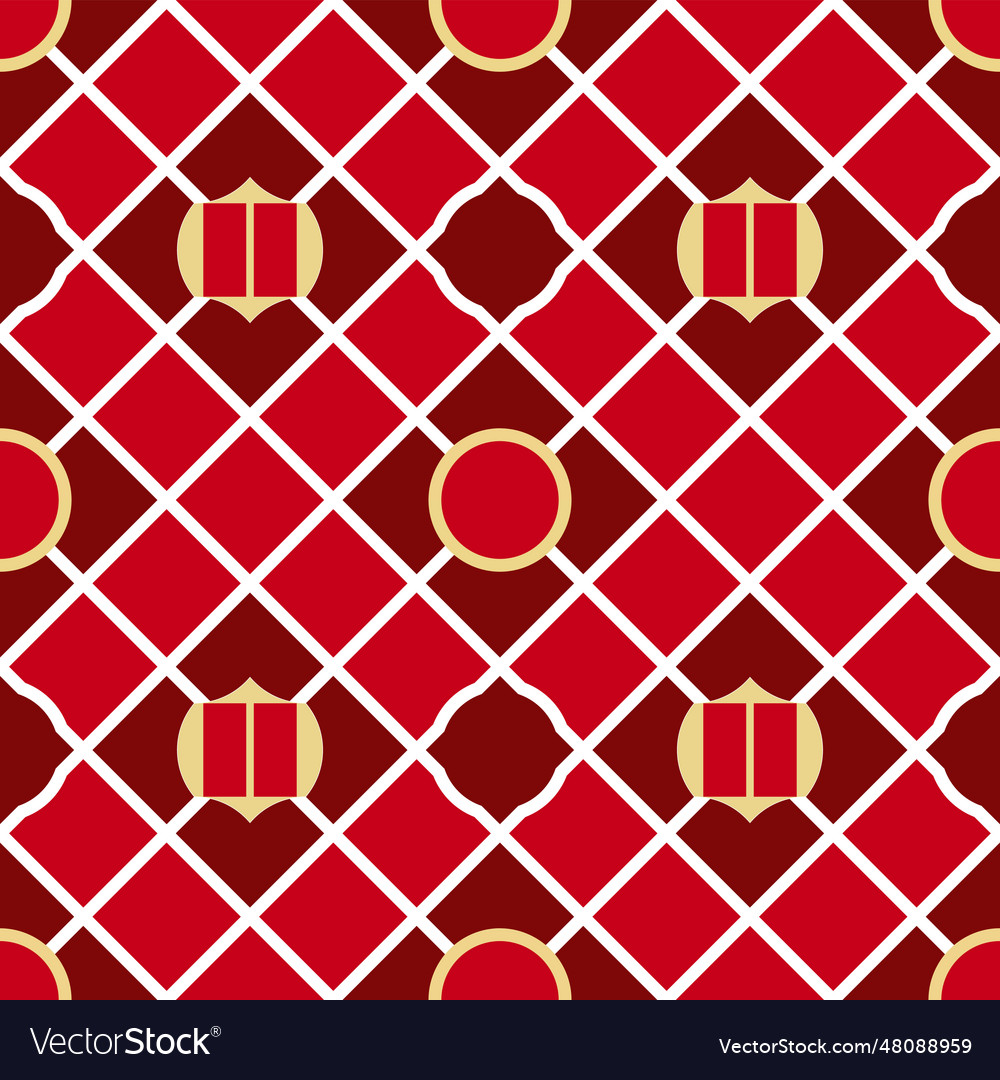 Geometric Retro Seamless Pattern Royalty Free Vector Image