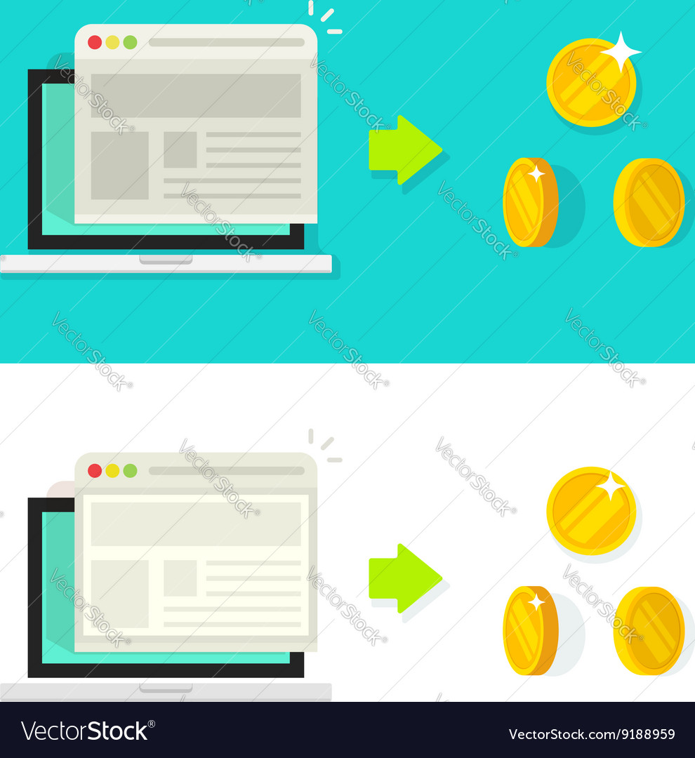 Website conversion rate Royalty Free Vector Image