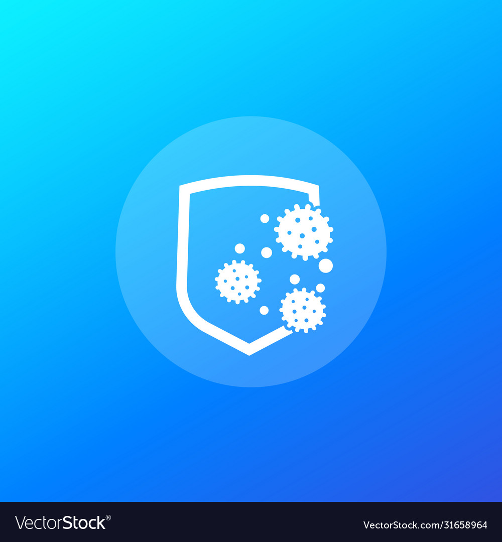 Antibacterial Protection Or Immune System Icon Vector Image