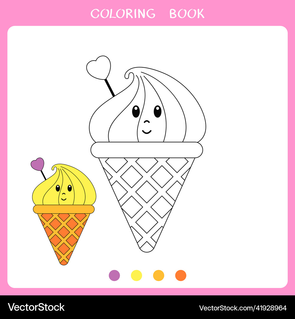 Coloring book worksheet Royalty Free Vector Image