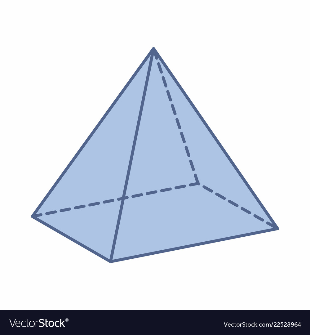 Isolated pyramid Royalty Free Vector Image - VectorStock