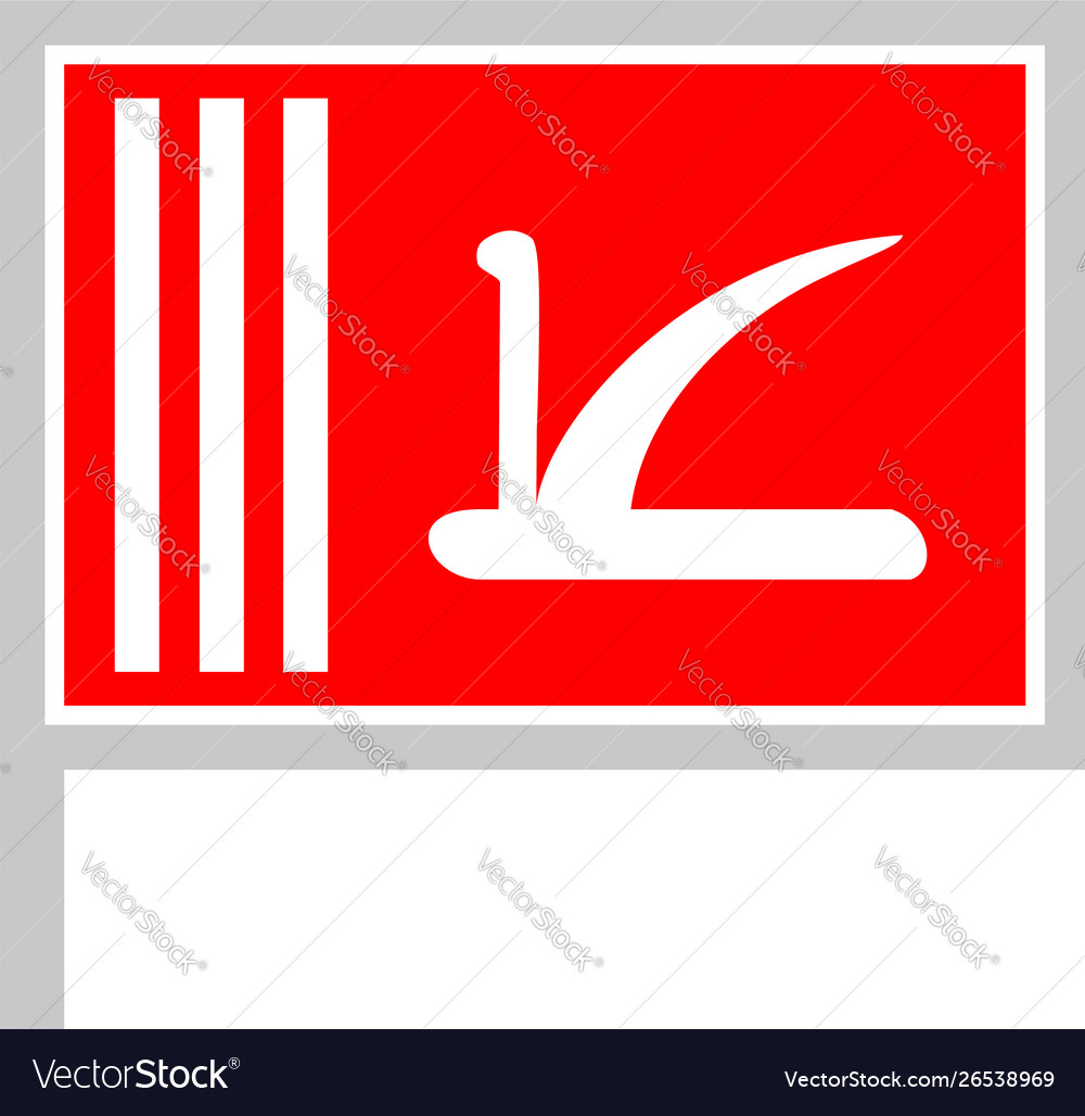 Flag on flagpole rectangular shape icon white Vector Image