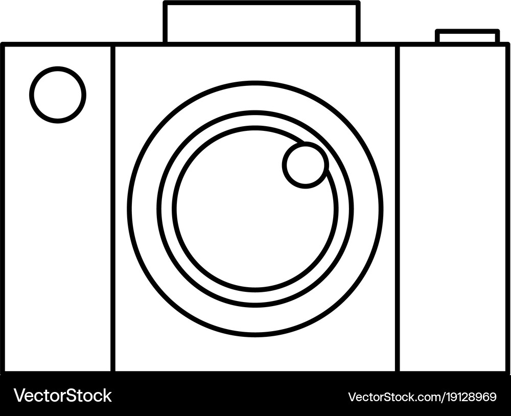 Isolated camera design Royalty Free Vector Image