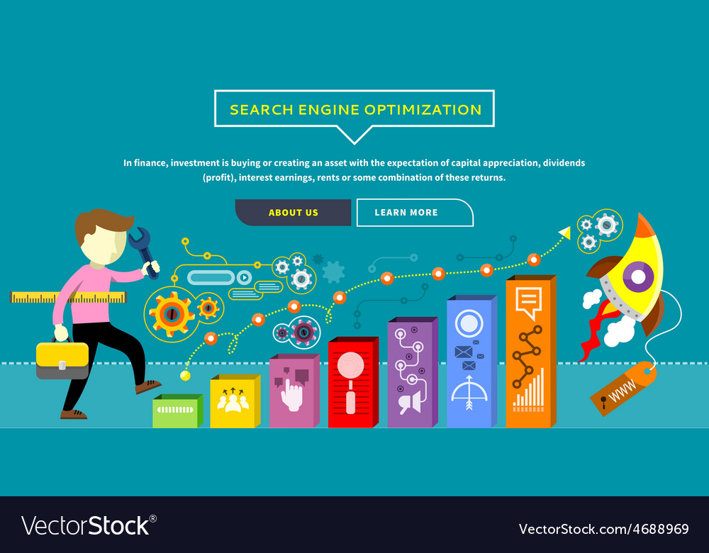 SEO Optimization Concept Royalty Free Vector Image SEO Optimization Concept Royalty Free Vector Image
