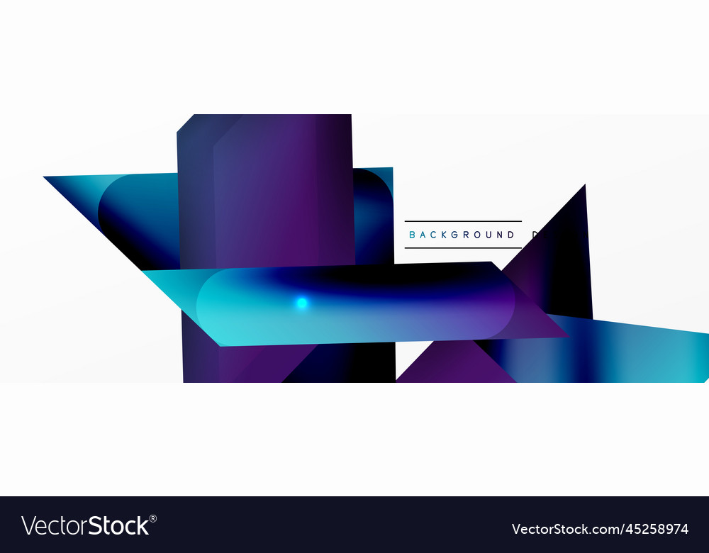 Abstract background simple color geometric shapes Vector Image