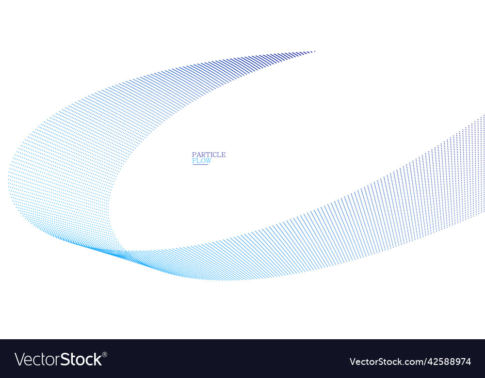 Blue airy particles flow design abstract Vector Image Blue airy particles flow design abstract Vector Image