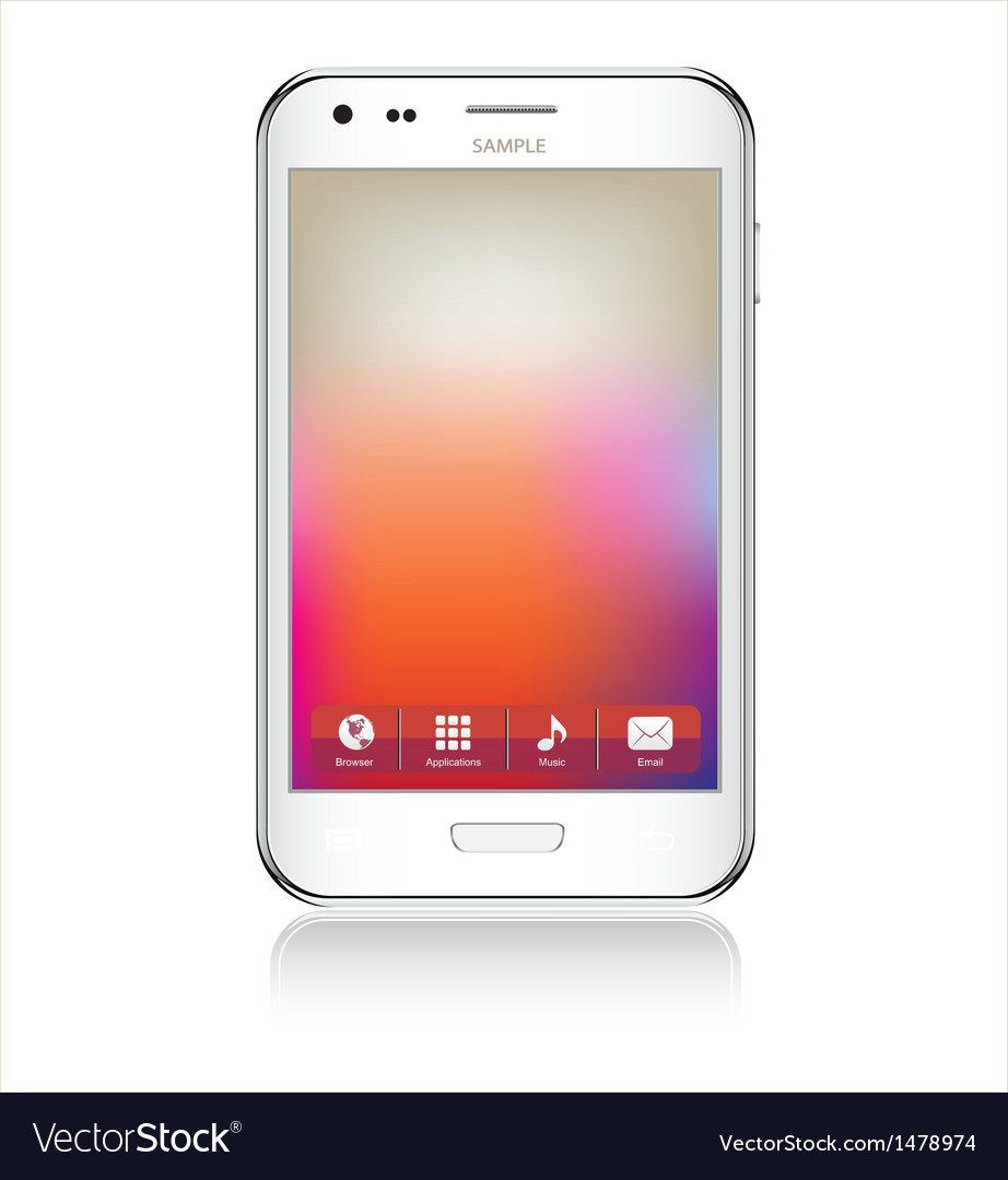 Realistic mobile phone Royalty Free Vector Image