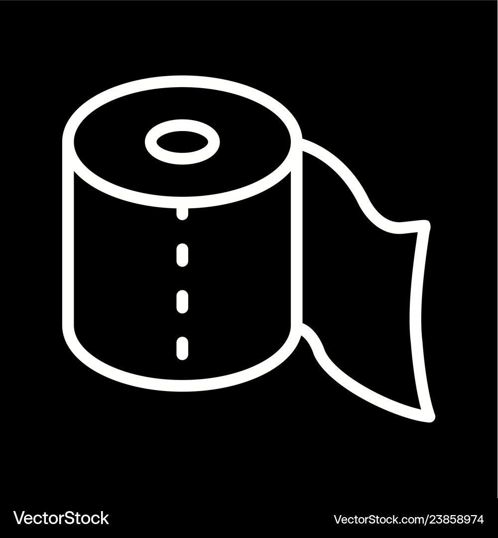 Toilet paper icon Royalty Free Vector Image - VectorStock