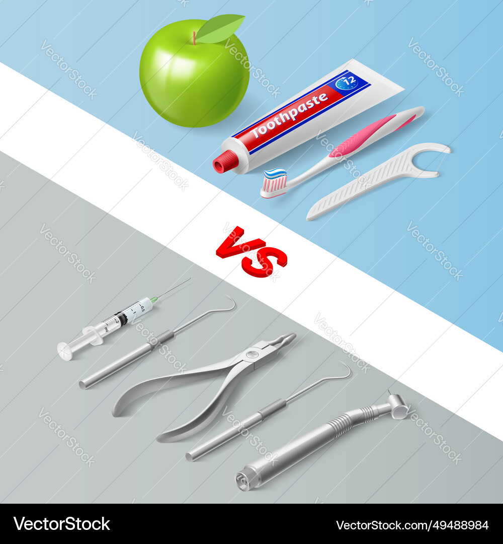 Dentist tools Royalty Free Vector Image - VectorStock