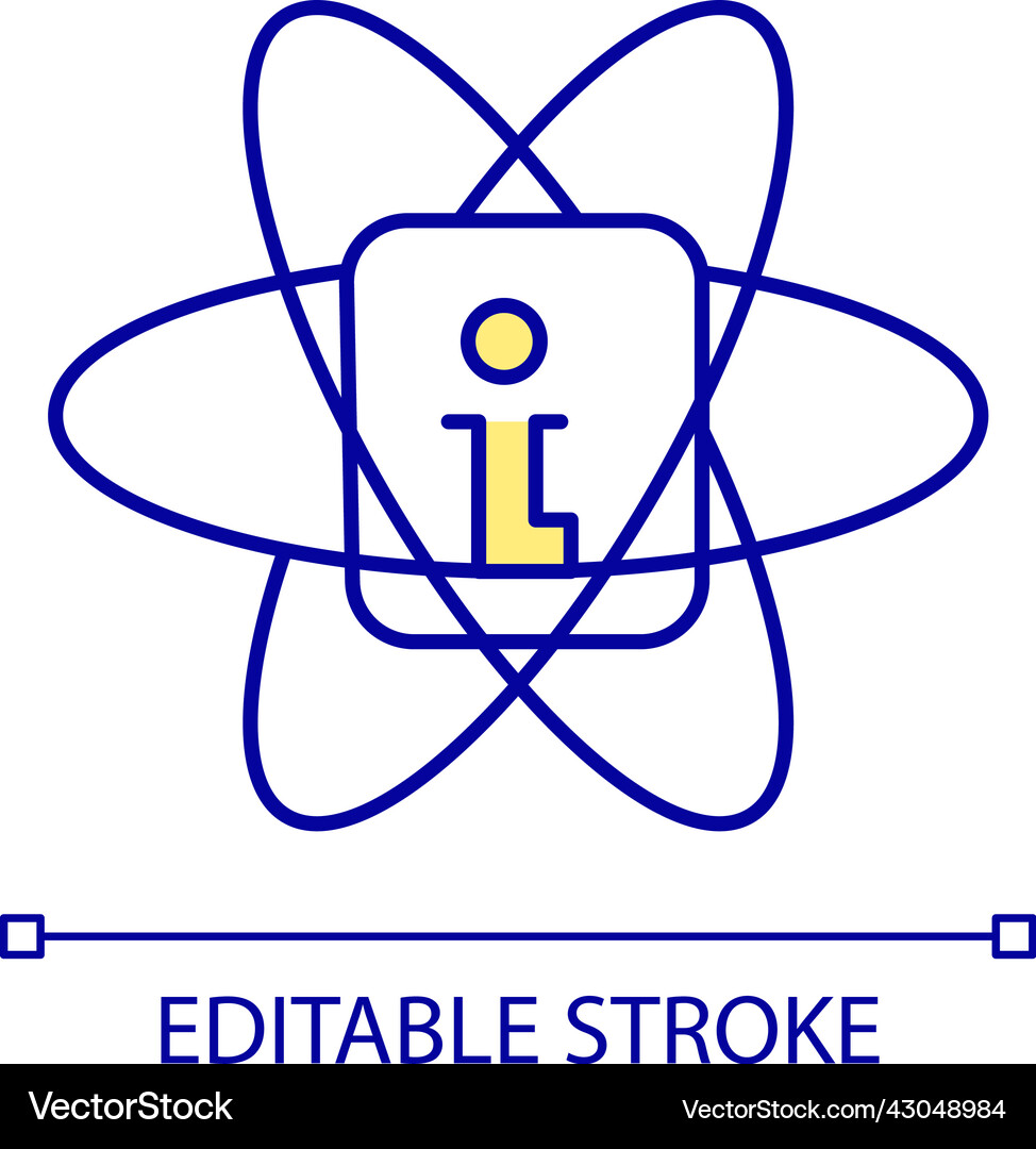 Dynamic data structure rgb color icon Royalty Free Vector