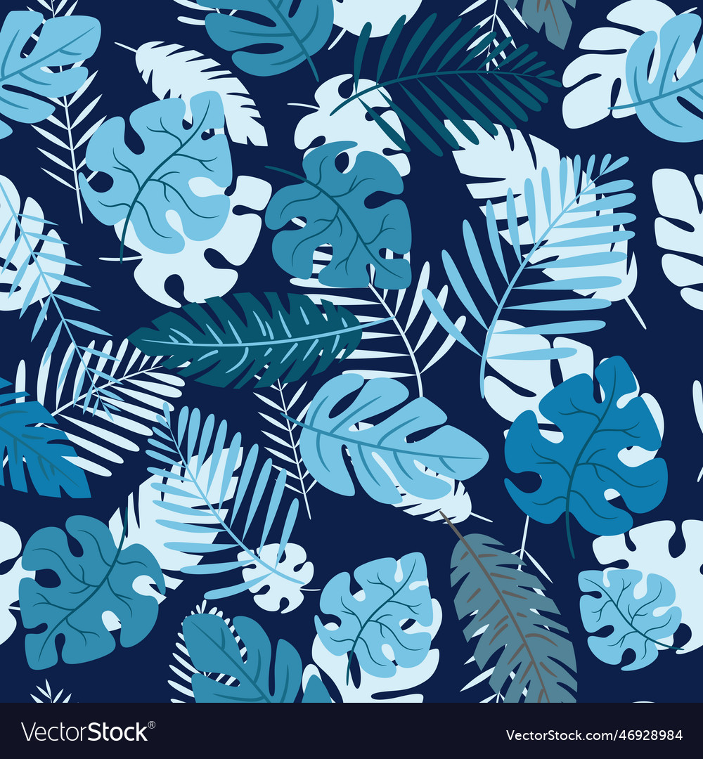Tropical Leaf Pattern Royalty Free Vector Image