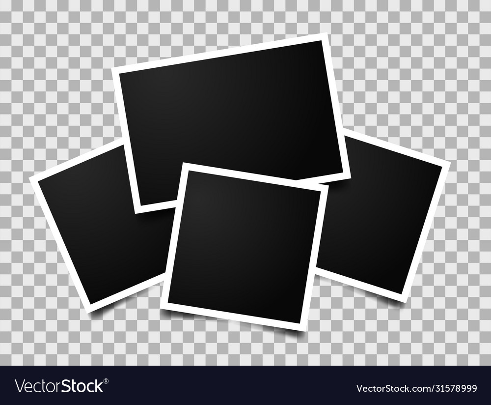 Composition empty photo frames Royalty Free Vector Image
