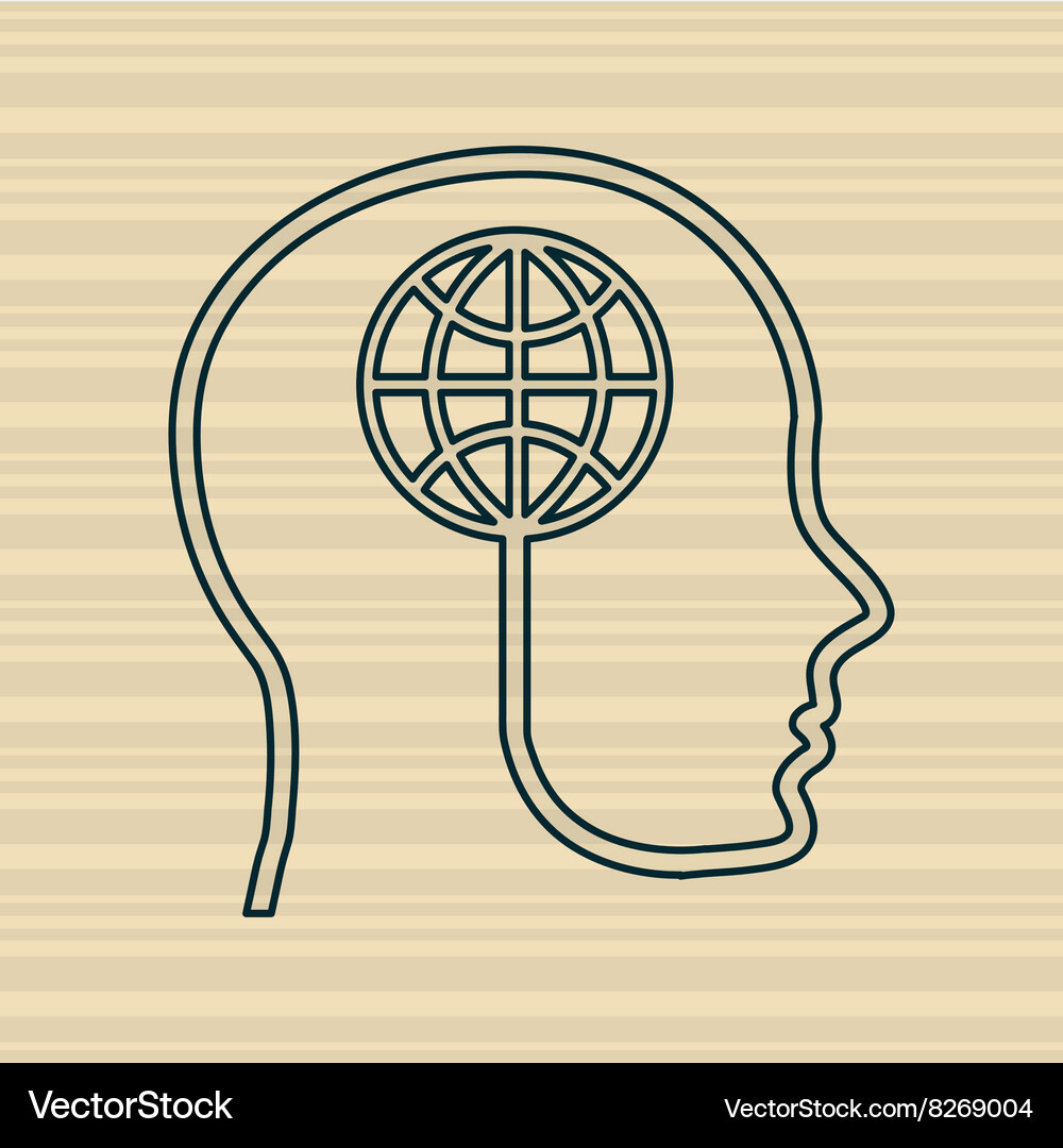 Human profile design Royalty Free Vector Image