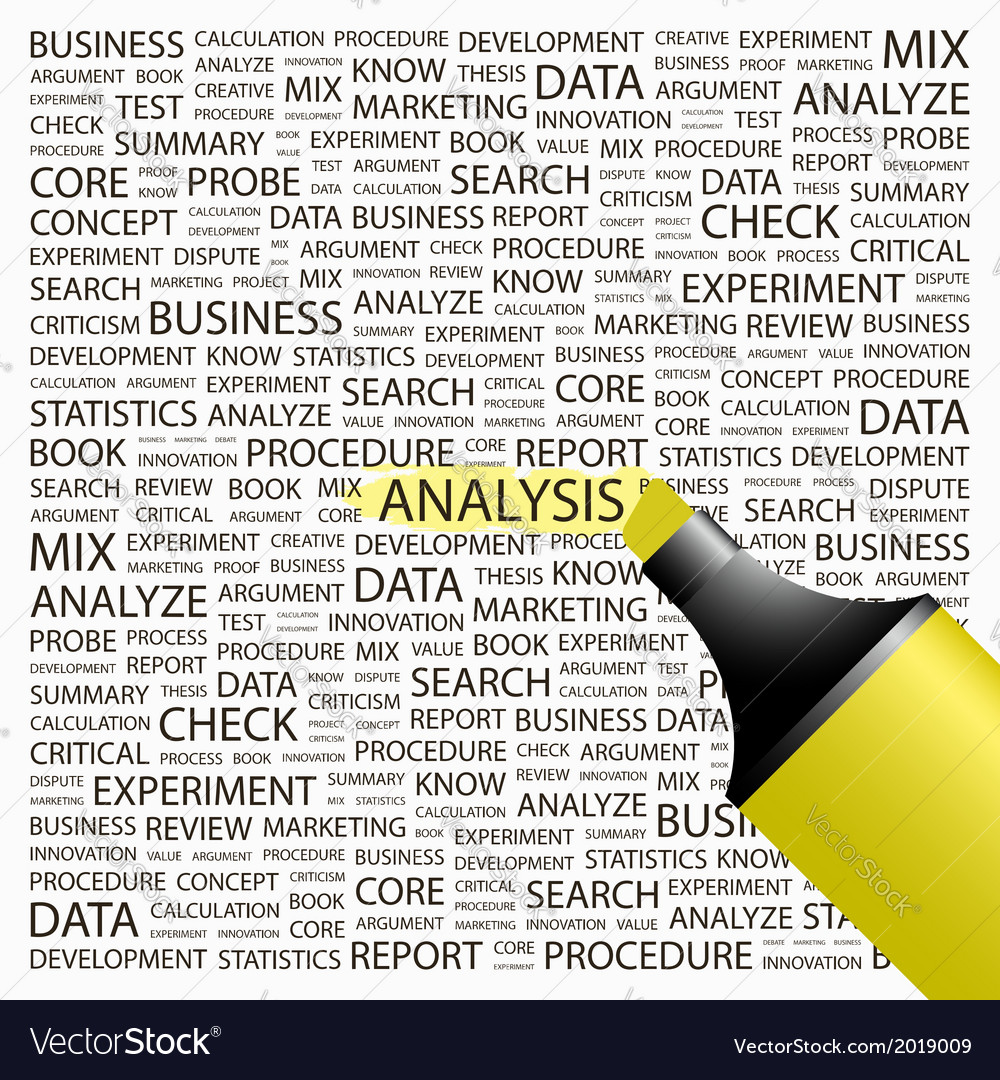 Analysis Royalty Free Vector Image - VectorStock