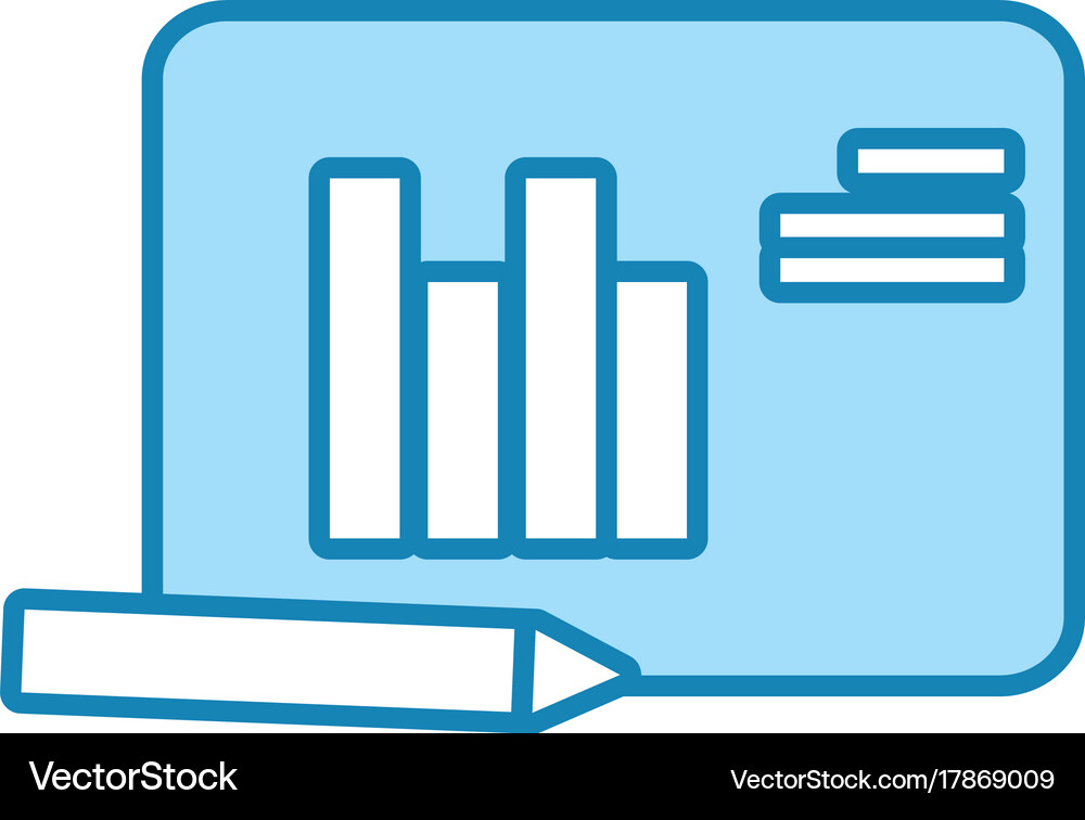 Statistic graphic Royalty Free Vector Image - VectorStock