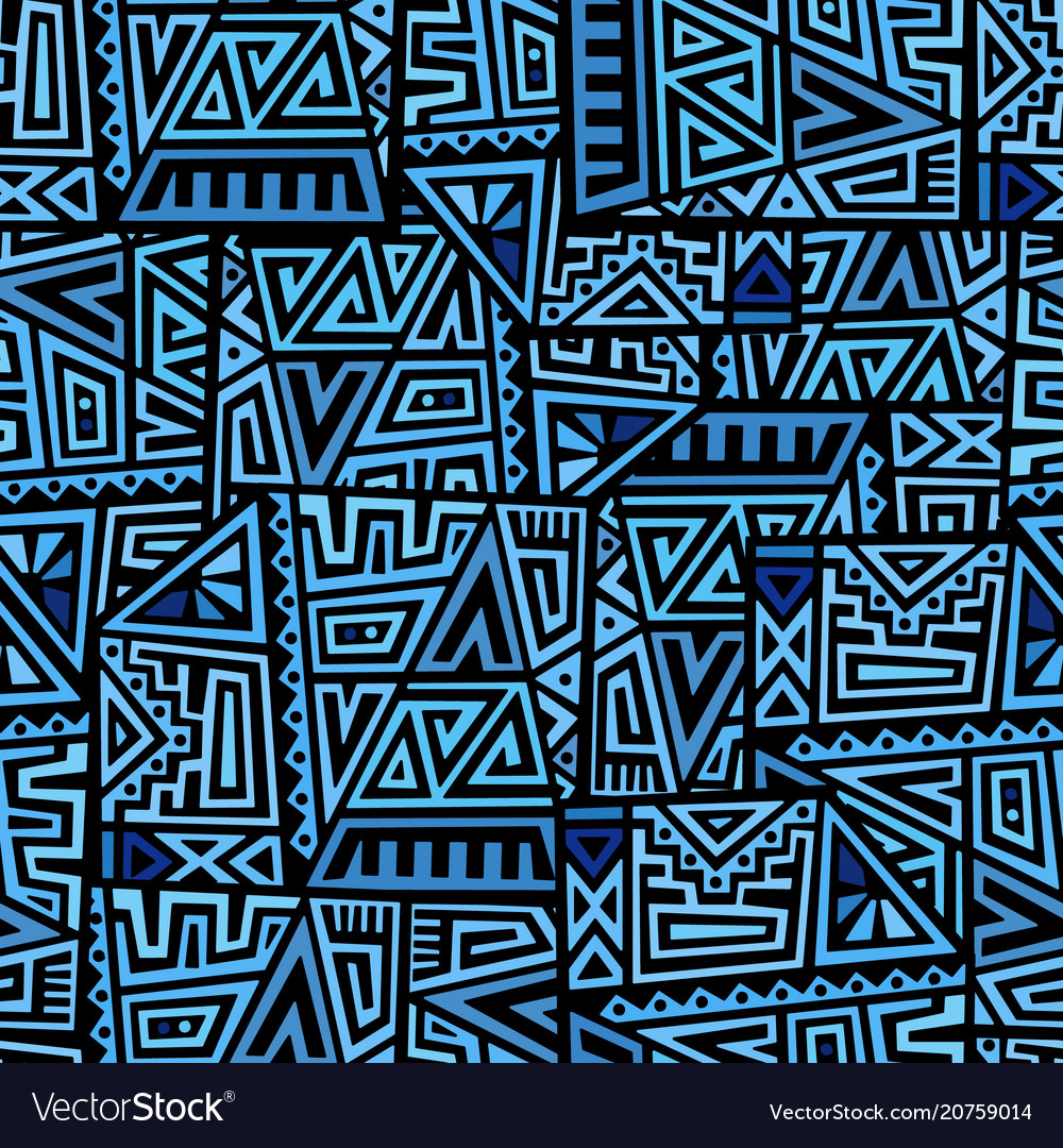 Creative seamless pattern Royalty Free Vector Image