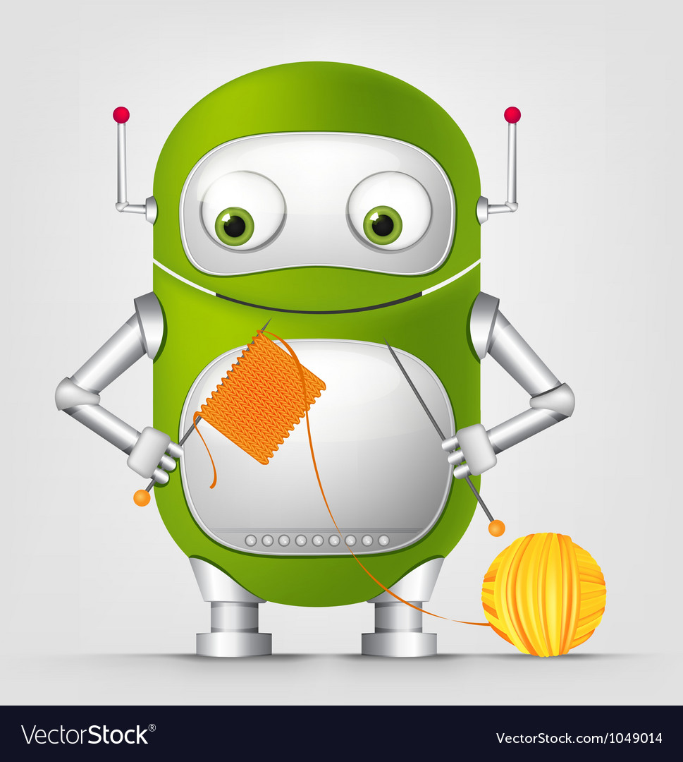 Cute robot Royalty Free Vector Image - VectorStock