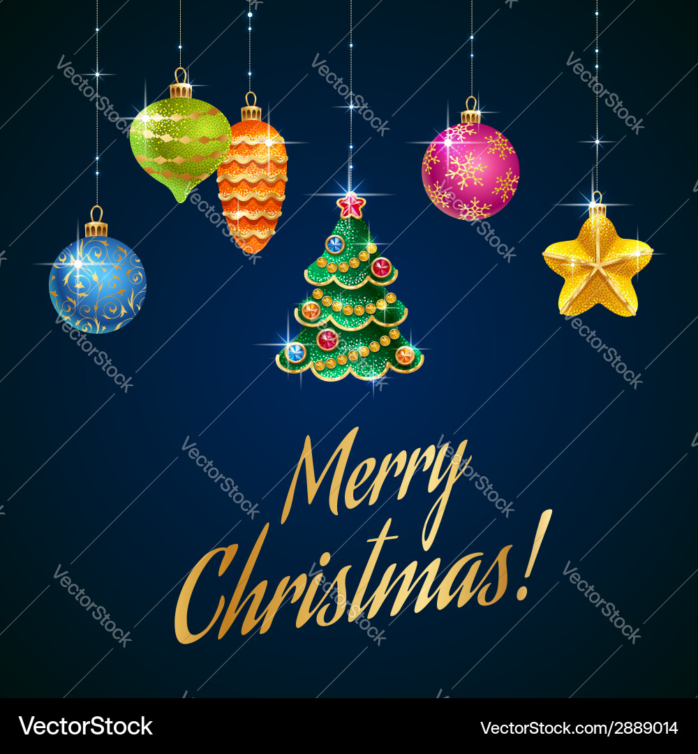 Flash christmas tree blue Royalty Free Vector Image