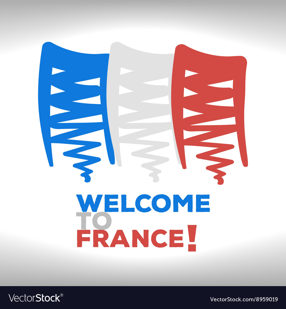 French flag Royalty Free Vector Image - VectorStock
