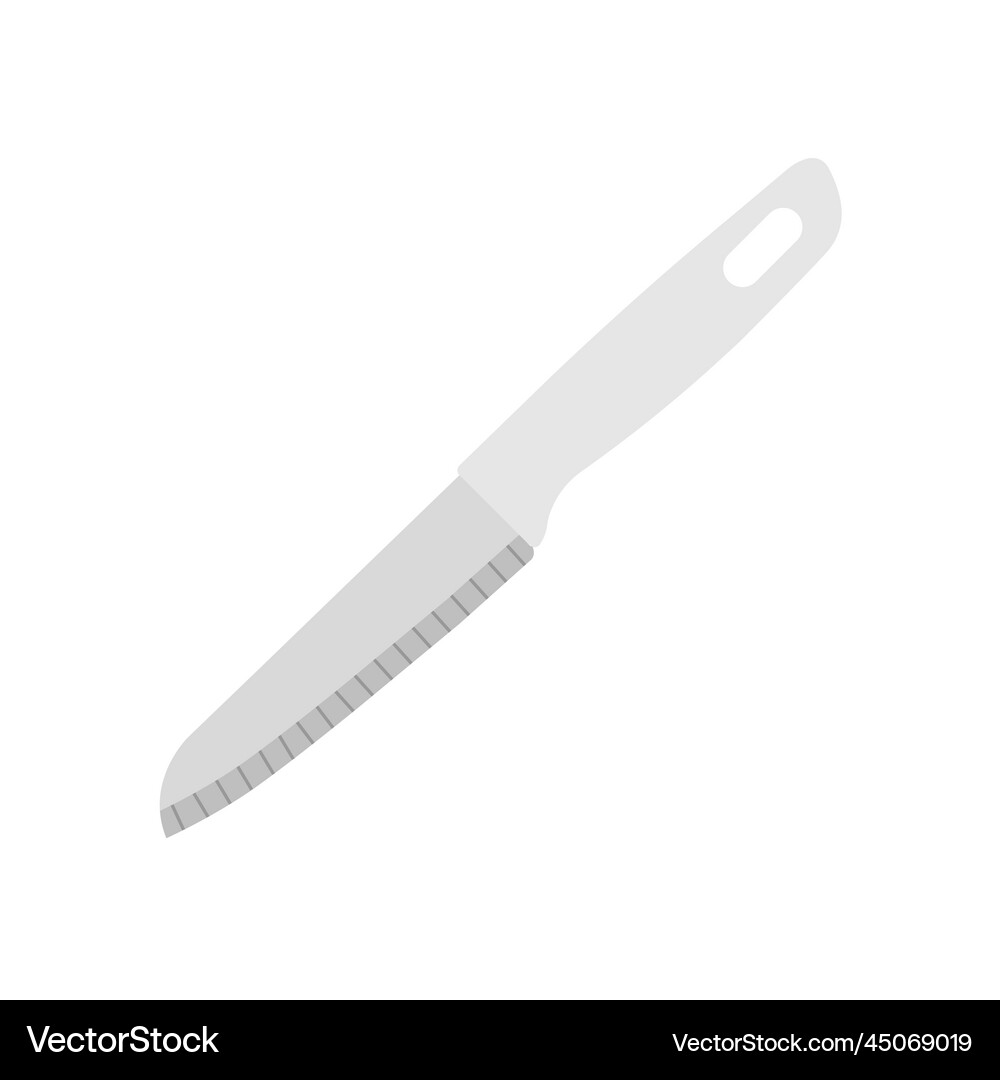 Kitchen knife flat clean icon design element Vector Image