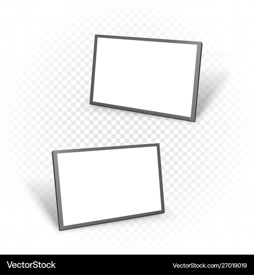 Tablet mockup template white screen Royalty Free Vector