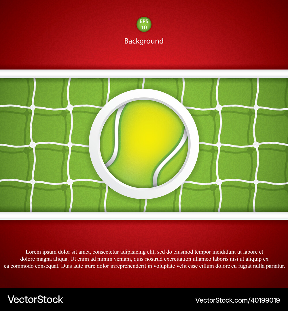 Tennis design Royalty Free Vector Image - VectorStock